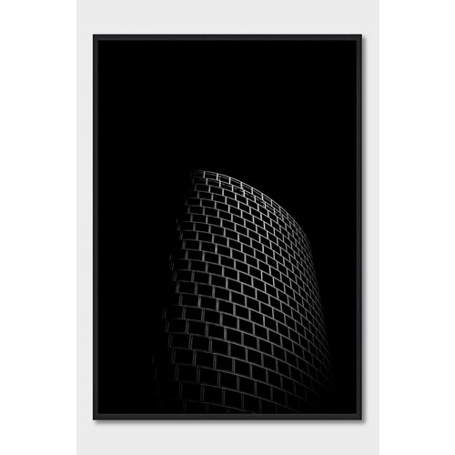 Постер для интерьера Postermarkt, 50х70 см в черной рамке, декор на стену Черно-белый #1
