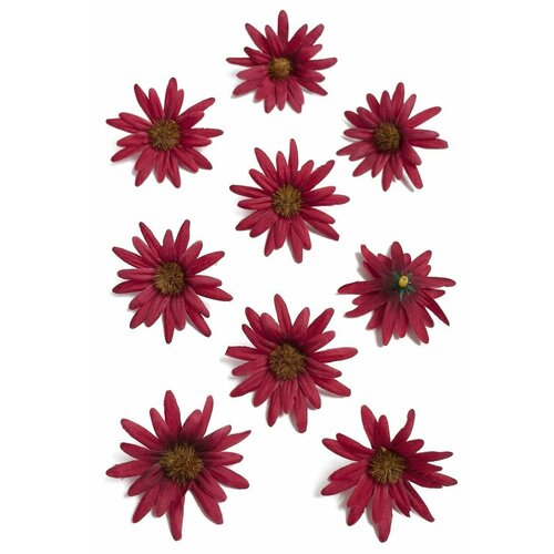 Головки цветов "Хризантема" 5 см (100 шт) SF-2090, бордовый №10