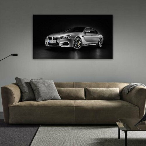 Картина на холсте 60x110 Альянс Лес "Автомобили bmw" на подрамнике / интерьер/ декор