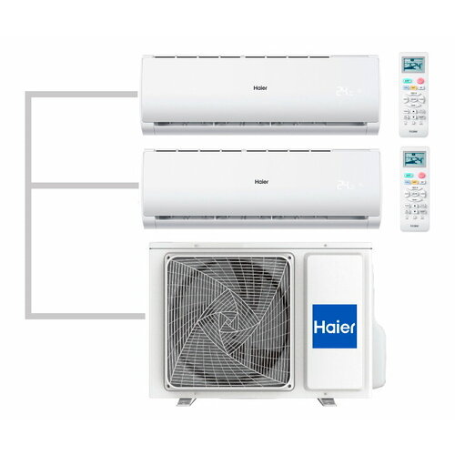 Haier Mульти сплит-система на 2 комнаты HAIER AS07TS4HRA-M /AS12TS4HRA-M / 2U50S2SM1FA