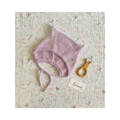 Шапка ушанка  детская шапочка из пуха норки, размер 44/48, розовый