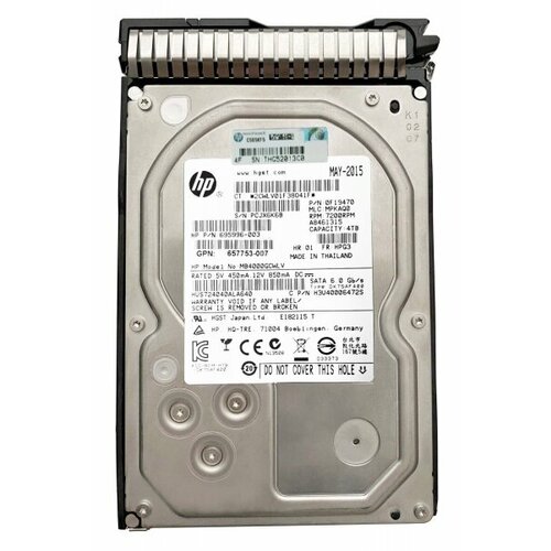 Жесткий диск HP 845895-001 4TB 7200 SATAIII 3.5" HDD