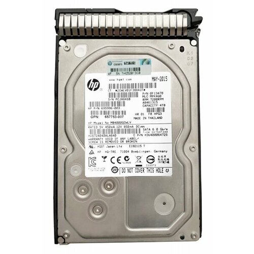 Жесткий диск HP 845895-001 4TB 7200 SATAIII 3.5" HDD