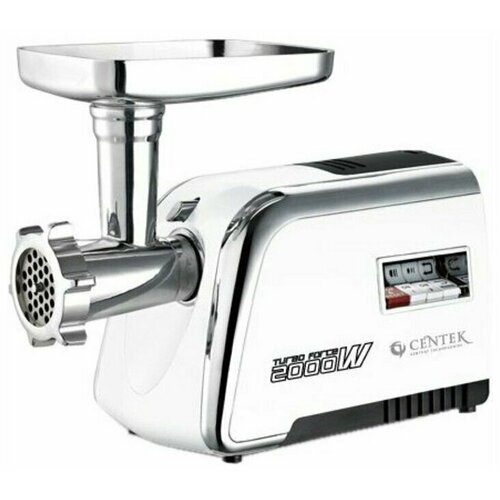 Мясорубка CENTEK CT-1602 Juice (белый/серебристый)