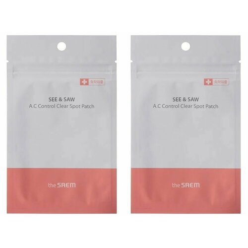 The Saem Маска-патч для ухода за лицом See & Saw A.C Control Clear Spot Patch (24шт), 2уп