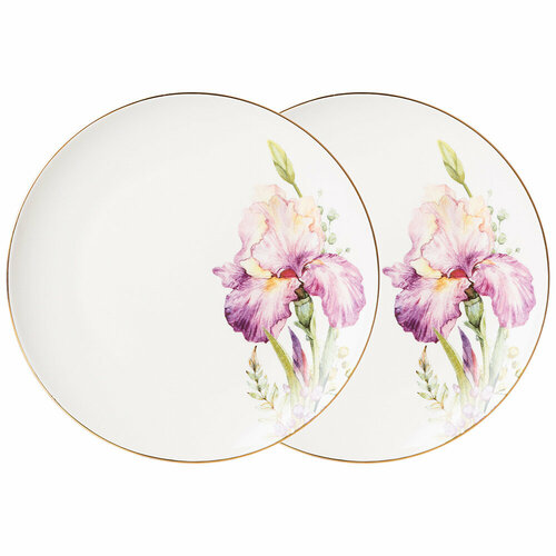 Набор тарелок закусочных irises 2 шт 20 см Lefard (181574)