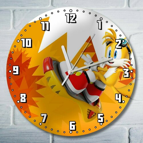 Настенные часы УФ с рисунком Игры Sonic Generations - 2304