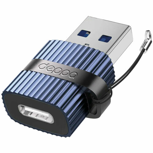 Переходник Type-C - USB3.0 Deppa ( 73134 ) синий