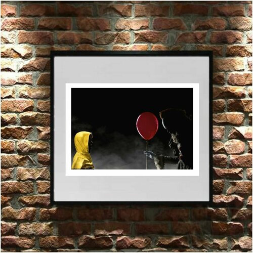 Постер "Оно, ребенок и красный шарик" Cool Eshe из коллекции "Любимые герои", А4