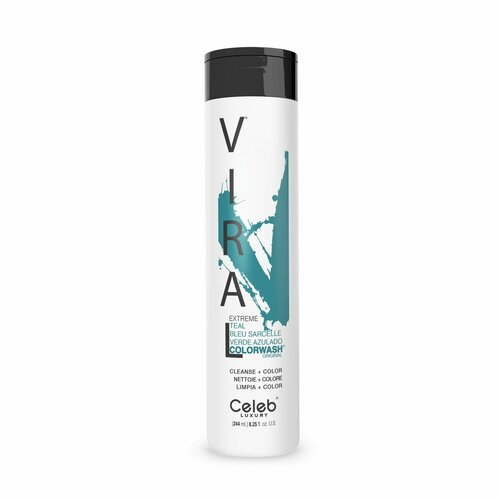 CELEB LUXURY Тонирующий шампунь для волос Viral Extreme Colorwash (Teal)