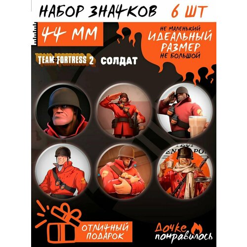 Значки на рюкзак Team Fortress 2 игра