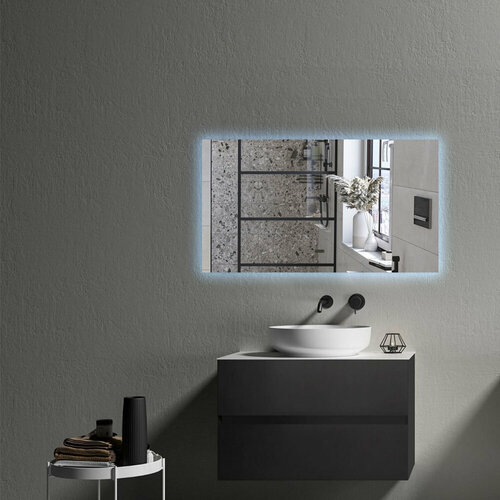 Зеркало для ванной Qwerty 50*70 прямоугольное горизонтальное c подогревом