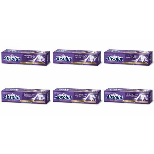 Весна Зубная паста Профилактическая антибактериальная Absolut PRO Extra Whitening , 110г, 6 шт