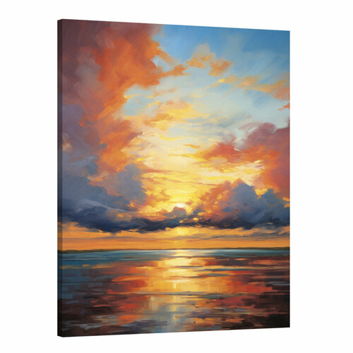 Интерьерная картина 50х70 "Закатные небеса"