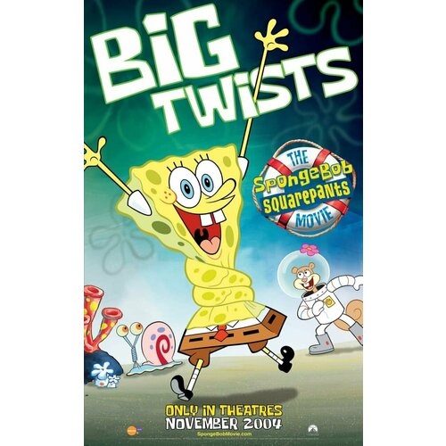 Плакат, постер на бумаге Губка Боб квадратные штаны (SpongeBob SquarePants). Размер 21 х 30 см