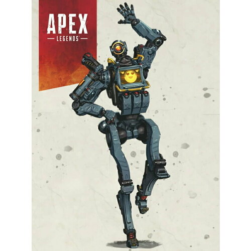 Плакат, постер на холсте Apex Legends-Pathfinder /игровые/игра/компьютерные герои персонажи. Размер 60 х 84 см