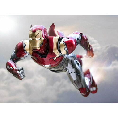 Плакат, постер на бумаге Iron man/Железный человек/комиксы/мультфильмы. Размер 60 х 84 см