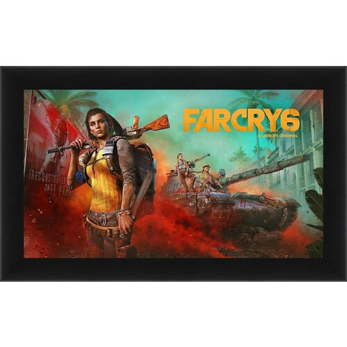 Плакат, постер на бумаге Far Cry 6. Размер 60 х 84 см