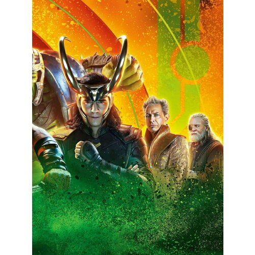 Плакат, постер на холсте Thor: Ragnarok (Модульные постеры)-3/Тор: Рагнарёк/искусство/арт/абстракция/творчество. Размер 30 х 42 см