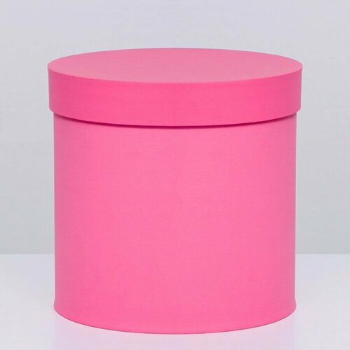 Шляпная коробка розовая , 23 х 23 см