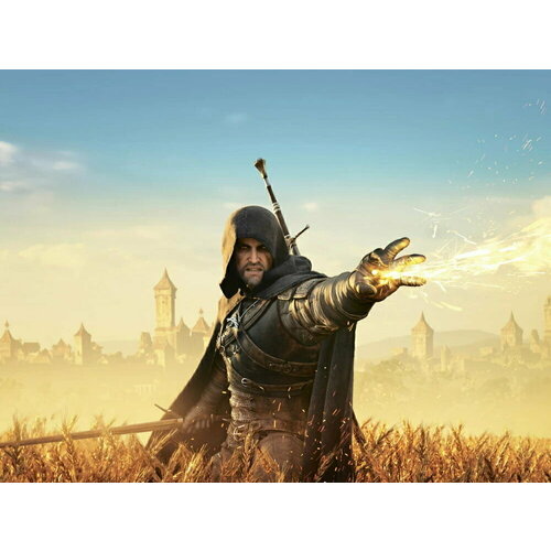 Плакат, постер на бумаге Witcher 3: Wild Hunt/Ведьмак 3: Дикая Охота/игровые/игра/компьютерные герои персонажи. Размер 21 х 30 см