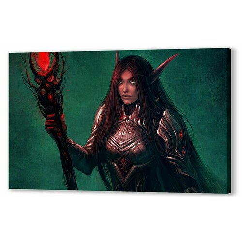 Плакат, постер на холсте World Of Warcraft. Размер 21 х 30 см