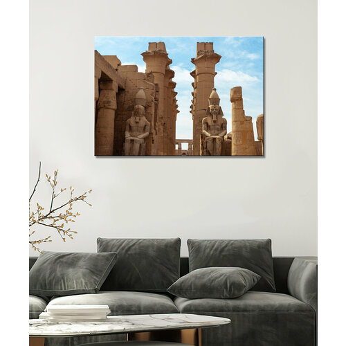Картина/Картина на холсте для интерьера/Картина на стену/Картина для кухни/ - Египет/Луксорский храм (1) 60х80