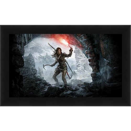 Плакат, постер на холсте Rise Of The Tomb Raider. Размер 30 х 42 см