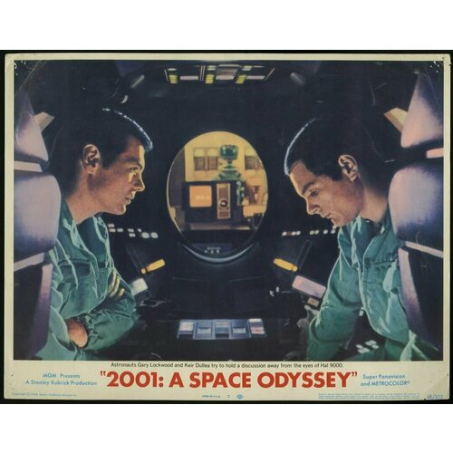 Плакат, постер на бумаге 2001: a space odyssey/Космическая одиссея 2001. Размер 21 х 30 см