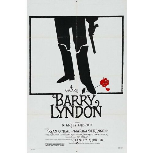 Плакат, постер на бумаге Барри Линдон (Barry Lyndon), Стэнли Кубрик. Размер 21 х 30 см