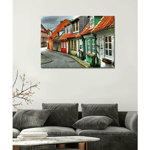 Картина/Картина на холсте для интерьера/Картина на стену/Картина для кухни/ - Дания, улицы 2 20х30
