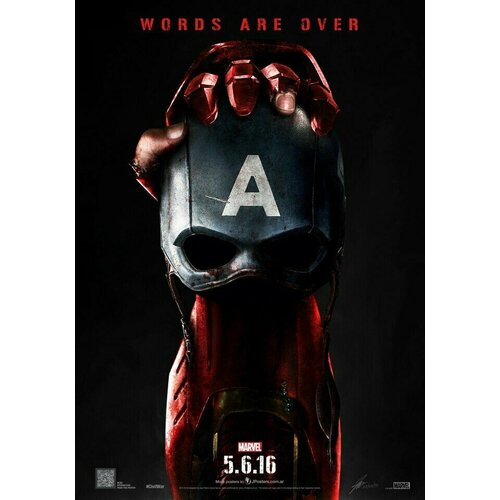 Плакат, постер на бумаге Captain America: Civil War/Первый мститель: Противостояние. Размер 60 х 84 см