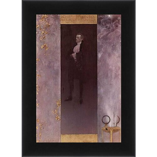 Плакат, постер на холсте Hofburgschauspieler Josef Lewinsky als Carlos. Густав Климт. Размер 30 на 42 см