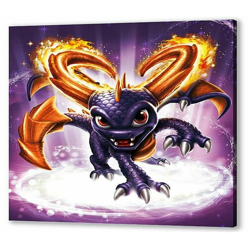 Плакат, постер на холсте Spyro The Dragon. Размер 21 х 30 см