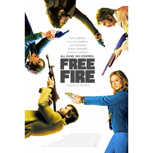 Плакат, постер на холсте Перестрелка (Free Fire, 2016г). Размер 42 х 60 см