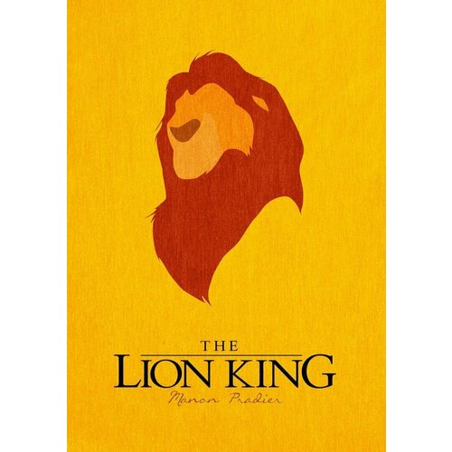 Плакат, постер на бумаге The Lion King/Король Лев/. Размер 21 х 30 см