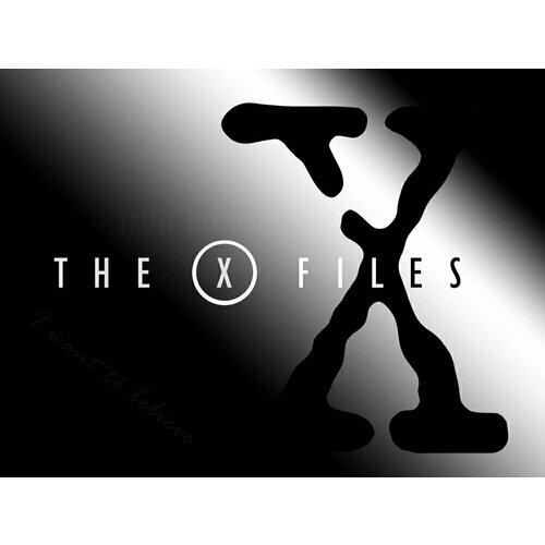 Плакат, постер на холсте The X Files/Секретные материалы/черно-белый. Размер 21 х 30 см