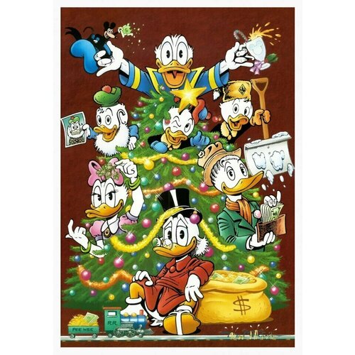 Плакат, постер на холсте Donald Duck, Дональд Дак, . Размер 30 х 42 см