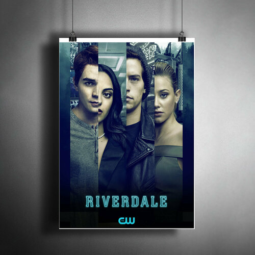 Постер плакат для интерьера "Ривердейл (Riverdale). Лили Рейнхарт, Камила Мендес, Коул Спроус" / A3 (297 x 420 мм)