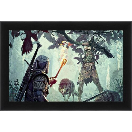 Плакат, постер на холсте The Witcher 3: Wild Hunt. Размер 60 х 84 см