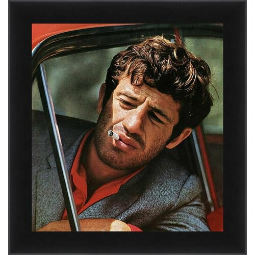 Плакат, постер на холсте Жан-Поль Бельмондо. Jean-Paul Belmondo. Размер 42 х 60 см