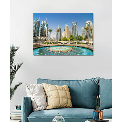Картина/Картина на холсте для интерьера/Картина на стену/Картина для кухни/ -Дубай Марина (1) 40х60