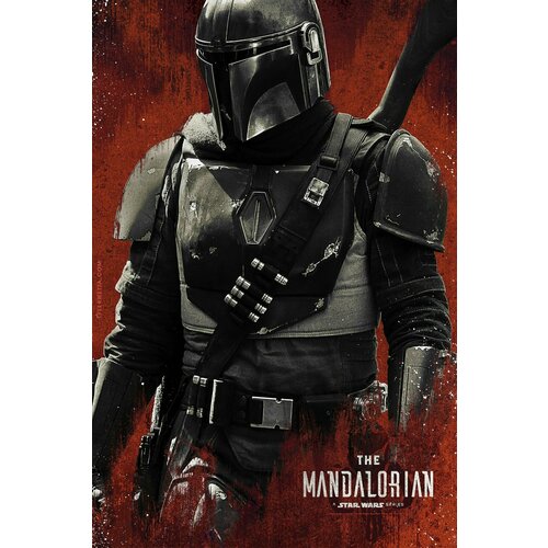 Плакат, постер на холсте Мандалорец (The Mandalorian, с 2019г). Размер 60 х 84 см