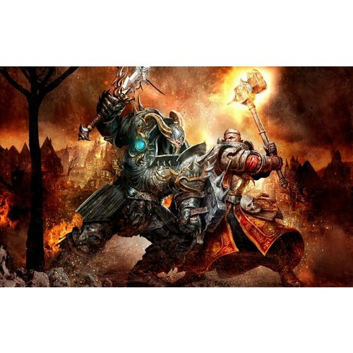 Плакат, постер на холсте Warhammer/Вархаммер. Размер 30 на 42 см