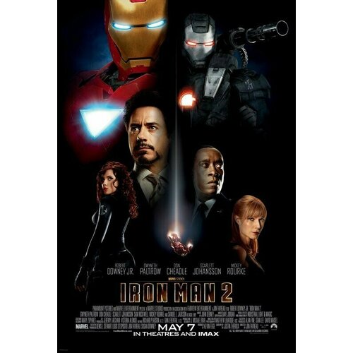 Плакат, постер на холсте Железный человек 2 (Iron Man 2), Джон Фавро, Кеннет Брана. Размер 30 х 42 см