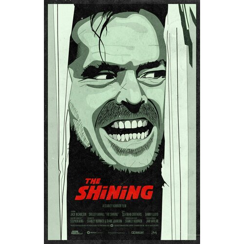Плакат, постер на холсте Сияние (The Shining, 1980г). Размер 42 х 60 см