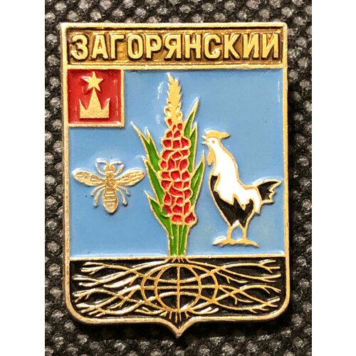 Значок СССР город Загорянский ( Московская обл) герб #9