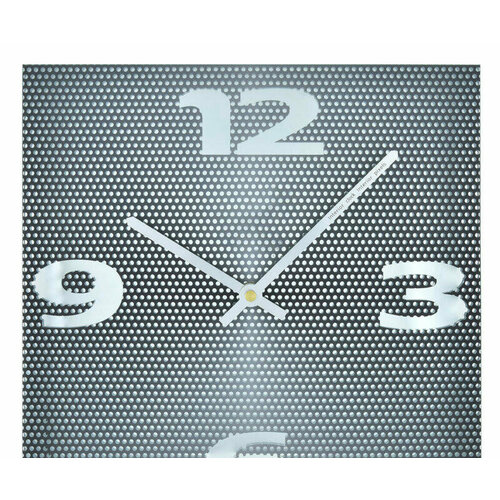 Квадратные настенные кварцевые часы с прозрачными арабскими цифрами салют SLT 5894
