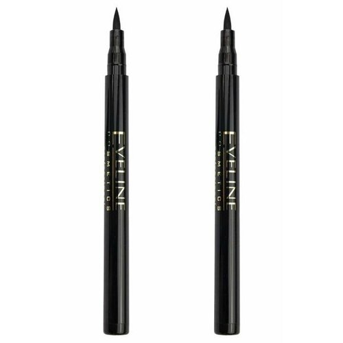 Eveline Cosmetics Подводка-маркер Art Professional Make-up, водостойкая, Цвет Deep Black, 2 шт