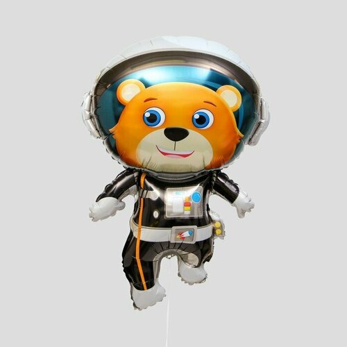 Шар фольгированный 34" «Медвежонок - космонавт» (комплект из 20 шт)